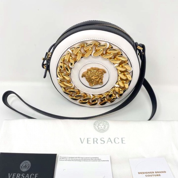 Versace | Bags | Brand New Versace La Medusa Round Camera Cross Body ...